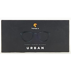 Horus X ® • Round Blue Light Glasses | Computer Glasses for Screens: Anti-Fatigue & Eyestrain Relief | Men and Women | URBAN Clear