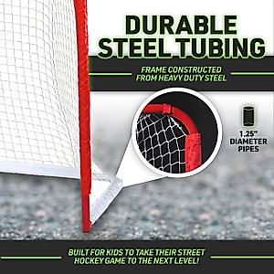 Franklin Sports Hockey Goal - NHL - Steel - 50 x 42 Inches