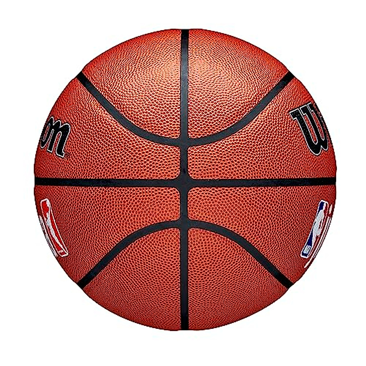Wilson Basketball, Jr. NBA Family, Outdoor and Indoor, PureFeel Cover, Size: 6, White/Brown