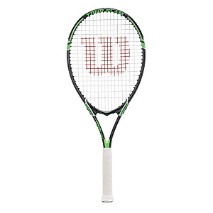 Wilson Tour Slam Adult Recreational Tennis Racket - Grip Size 3 - 4 3/8", Grey/Green