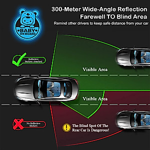 Leniutor 2Pcs Cute Koala Bear Baby On Board Car Sticker, High Intensity Reflective Baby Kids in Car Bumper Window Warning Decal, 6”x 7” (Yellow)