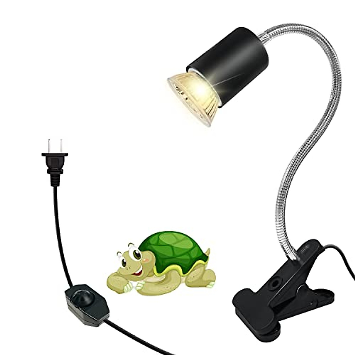 Pet Heating Light Lamp,Turtle Tank Light for Rreptiles,Flexible Clamp ...
