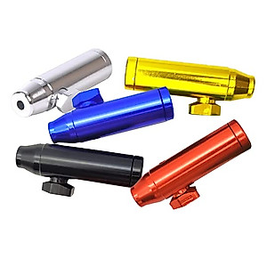Snuff Bullet Sniffer 5PCS Aluminum Leak-Proof Sniffer Snorter Portable Powder Dispenser Storage Set