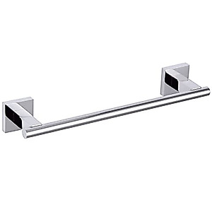 Hand Towel Rack Polished Chrome 13.78", Angle Simple SUS304 Stainless Steel Bathroom Towel Holder, Face Towel Bar for Wall