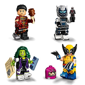 LEGO 71039 Marvel Series 2 Mini Figures, 1 of 12 Iconic Disney+ Characters to Collect in Each Bag, Includes Wolverine, Hawkeye, She-Hulk, Echo and More (1 Piece, Style Sent Randomly)