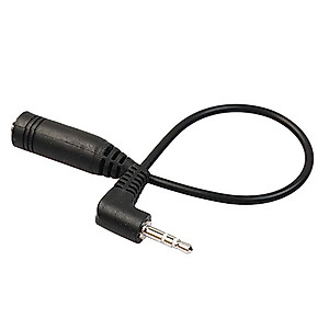 Miletine Black 2.5mm Male to 3.5mm Female Stereo Audio Jack Adapter Converter