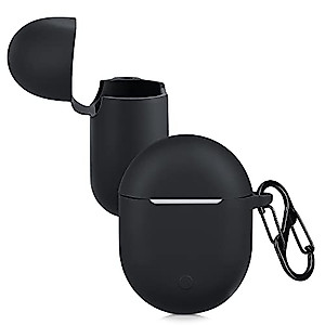 kwmobile Silicone Case Compatible with Xiaomi Redmi Airdots 3 Pro/Buds 3 Pro - Case Protective Cover for Headphones - Black