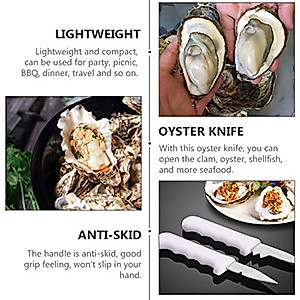 Hemoton Pro Tools Scallop T Tool 2pcs Oyster Shuckers Opener Seafood Clam Opener Cutters Scallops Shellfish Cutters Kitchen Gadgets Tools T Tool T Tool T Tool T Tool T Tool Crab Tools