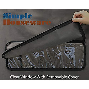 Simple Houseware Freestanding Cloths Garment Organizer Closet with Cover, Dark Gray