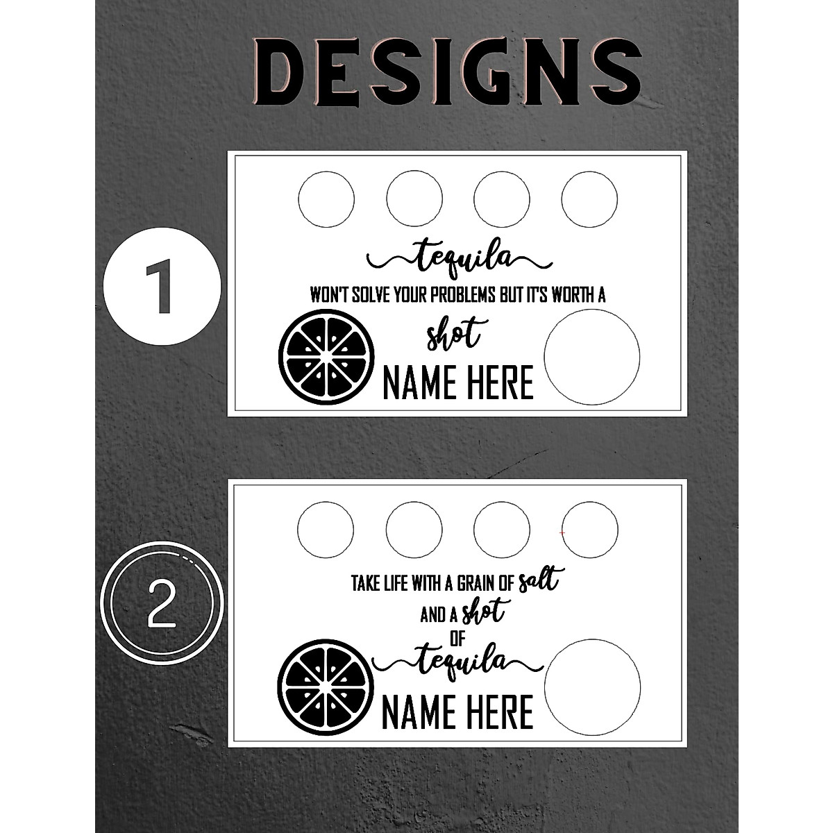 Personalized Tequila Wood Flight Cutting Charcuterie Board for Birthday Fathers Day Mothers Day Wedding Bridal Shower Engagement Gift (Walnut)