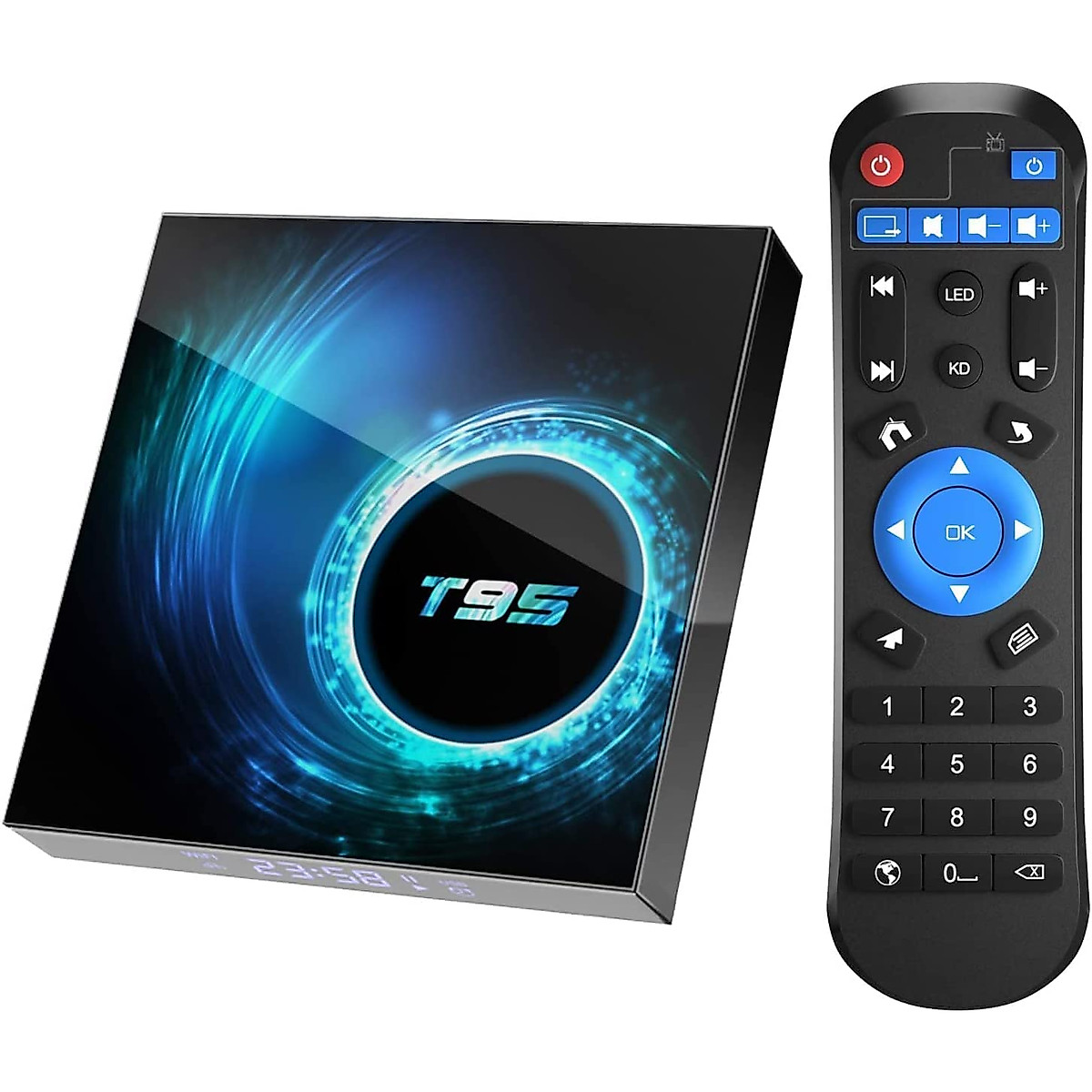 Android 10.0 TV Box, Android Box 4GB RAM 64GB ROM H616 Quad-Core 64-bit 2.4G/5G Dual WiFi 10/100M Ethernet, Support H.265/3D/6K Ultra HD/BT 5.0/HDMI 2.0 Smart TV Box