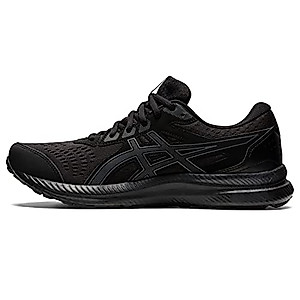 ASICS Men's Gel-Contend 8 Running Shoes, 10.5, Black/Carrier Grey