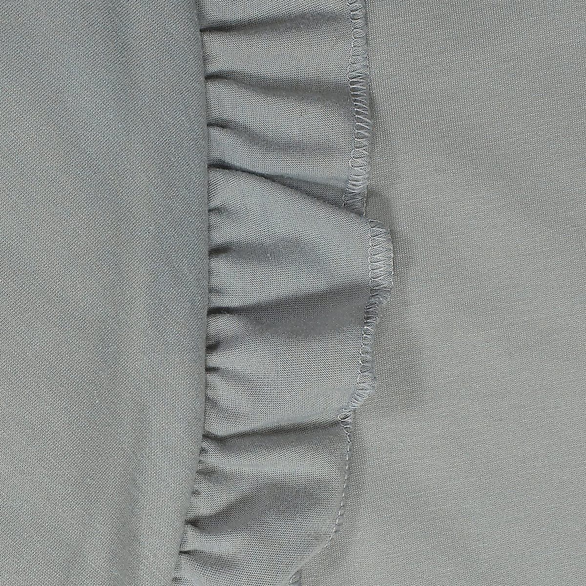 ABREEZE Baby Cotton Play Mat Soft Crawling Mat Detachable Washable Game Blanket Floor Playmats Kids Infant Child Activity Round Rug Home Room Decor,Light Grey