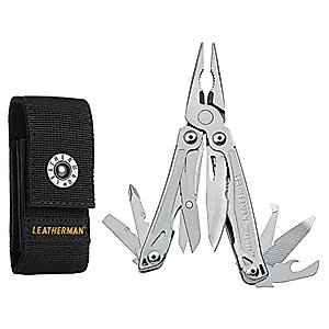 LEATHERMAN, Wingman Multitool with Spring-Action Pliers and Scissors, Stainless Steel with Nylon Sheath