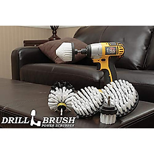 Drill Brush Power Scrubber by Useful Products - Car Detailing - Car Cleaning Kit - Carpet Cleaner - Glass Cleaner - Leather Cleaner - Window Cleaner - Car Cleaner - Car Wash Brush - Car Wash Kit