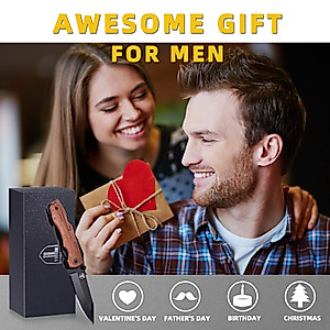 TRSCIND Pocket Knife Multitool, Gifts for Men Him Dad Husband, Christmas Stocking Stuffers, Anniversary Birthday Gifts Idea for Men, Cool Gadgets for Outdoor Survival Fishing, Camping Accessories