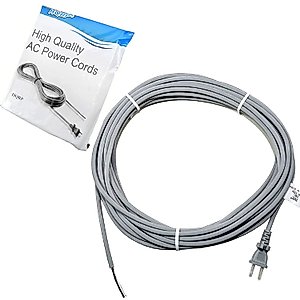 HQRP AC Power Cord Compatible with Shark Navigator Lift-Away Pro NV355 NV356 NV356K NV357 NV355CS NV356KCS NV356E Upright Vacuum, UL Listed