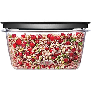 Utensilux Rubbermaid Premier Extra Large Size Container Bundle Set One Each Of, 9 Cup and 14 Cup Premier Flex & Seal Food Storage Set, Tritan Containers, Grey Flex and Seal Lids, 4 Piece Bundle Set