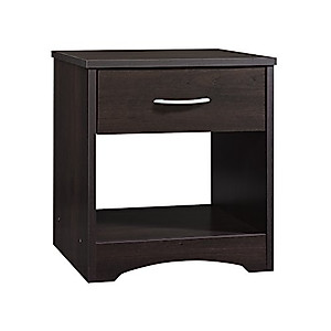 Sauder Beginnings Night Stand, Cinnamon Cherry finish