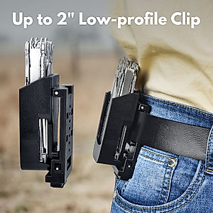 Healvaluefit Heavy Duty Sheath for LEATHERMAN Surge, EDC Belt Holster for Surge, Surge Case with Adjustable and Low-Profile Clip, Accessories for LEATHERMAN Surge