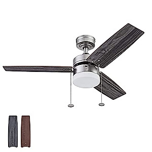 Prominence Home 51478-01 Reston Ceiling Fan, 42, Pewter