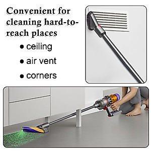 Replacement Wand Compatible with Dyson V10 Digital Slim/V12 Detect Slim Cordless Stick Vacuum Cleaner, Quick Release Vacuum,Gray