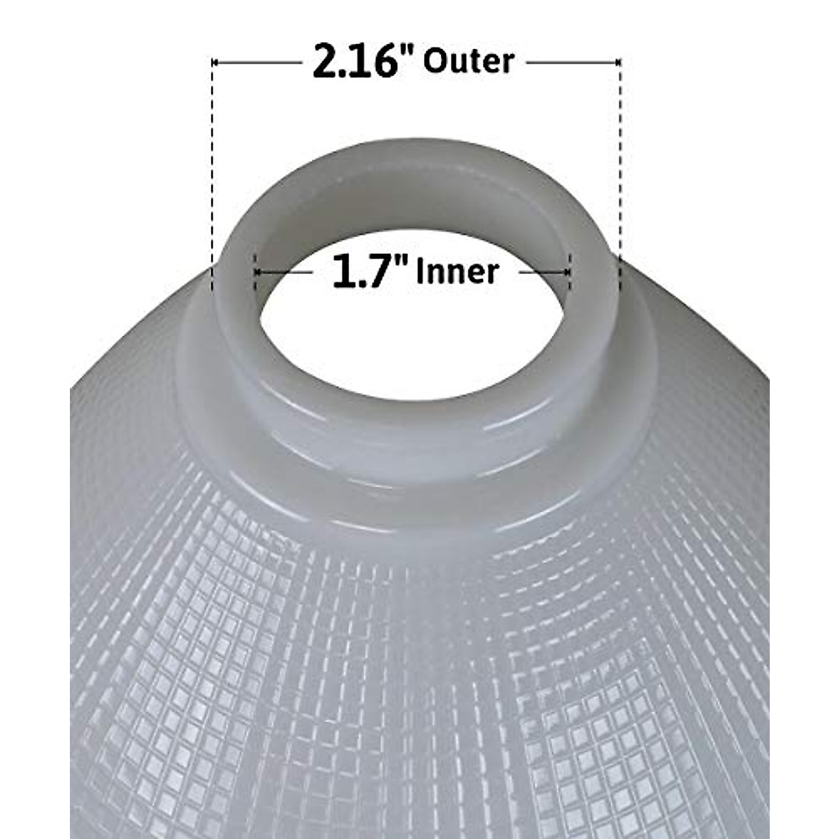Satco 8 Inch Diameter Reflector-Type IES Replacement Shade for Stiffel
