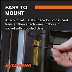 SYLVANIA - Load Equalizer - Interior Lights Load Equalizer for LED Light Bulbs, Corrects Hyper Flash & Bulb Out Warning (Pack of 2) - 5 Watt (at 12.8V)