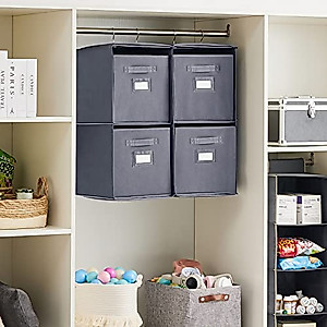 YOUDENOVA 6-Shelf Hanging Closet Organizers and Storage & 4-Section Hanging Closet Organizer