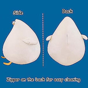 KooTeedd Cute Seagull Plush Pillow Fat Chicken Plush Toy Stuffed Animal Funny Mother Hen Doll Cartoon Plushie Gift for Girlfriends 15 Inch