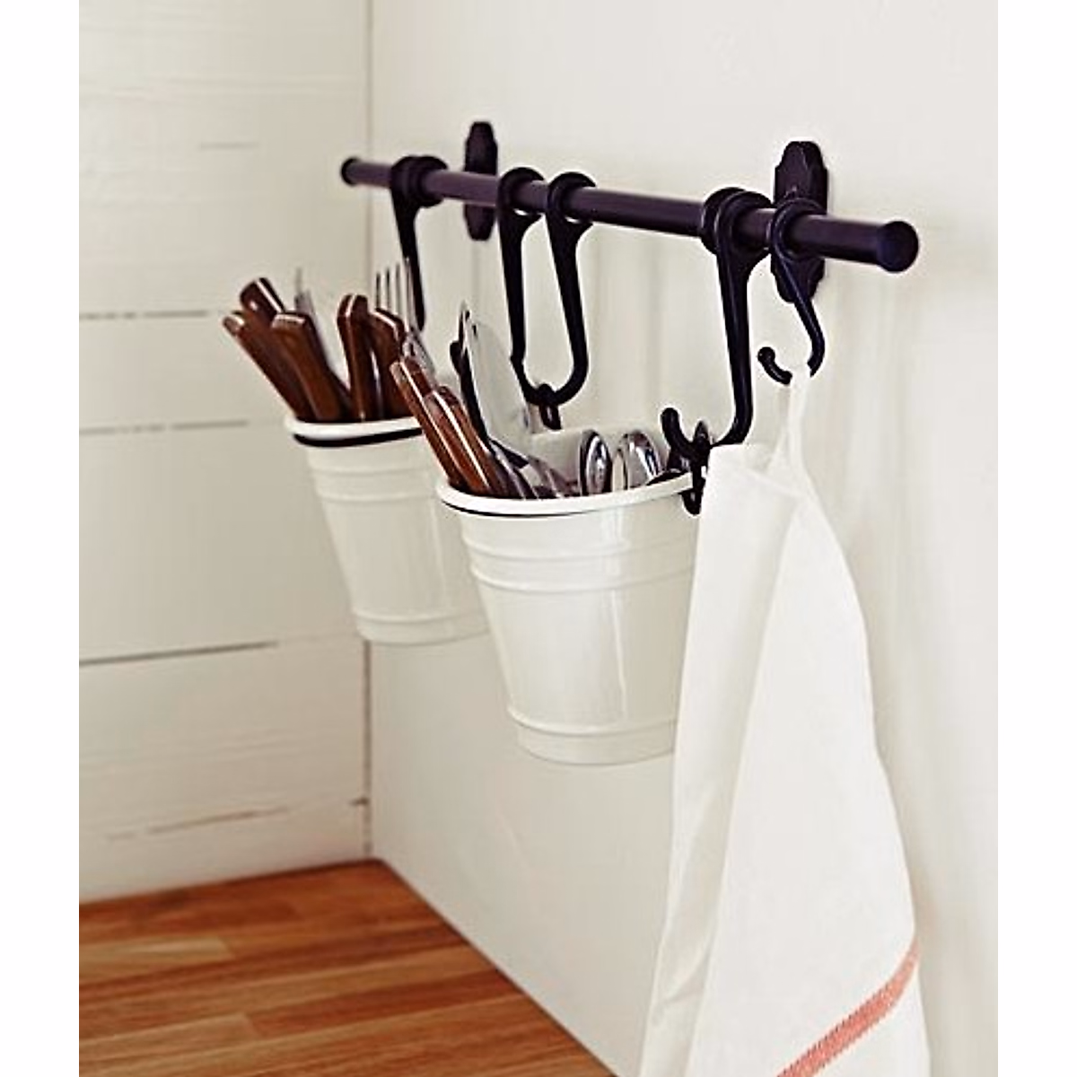 Ikea Steel Hooks 402.019.02, 2.75 Inch, Pack of 5, Black