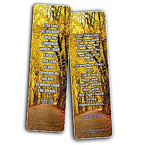Bible Verses About Stress and Anxiety KJV Bookmarks (12-Pack) - Inspiring Scriptural Texts About How to Relieve Our Worries
