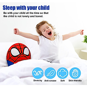 Hevano 13.5 Inch Spider Plush Pillow, Super Soft Spider Plushies Stuffed Animal Toys for Kids Adults Movie Fans, Birthday Gift Children's Day, Red