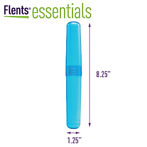 Flents Travel Toothbrush Holder, Breathable Plastic for Ventilation, Great for Home or Travel, 6 Pack, Assorted Colors