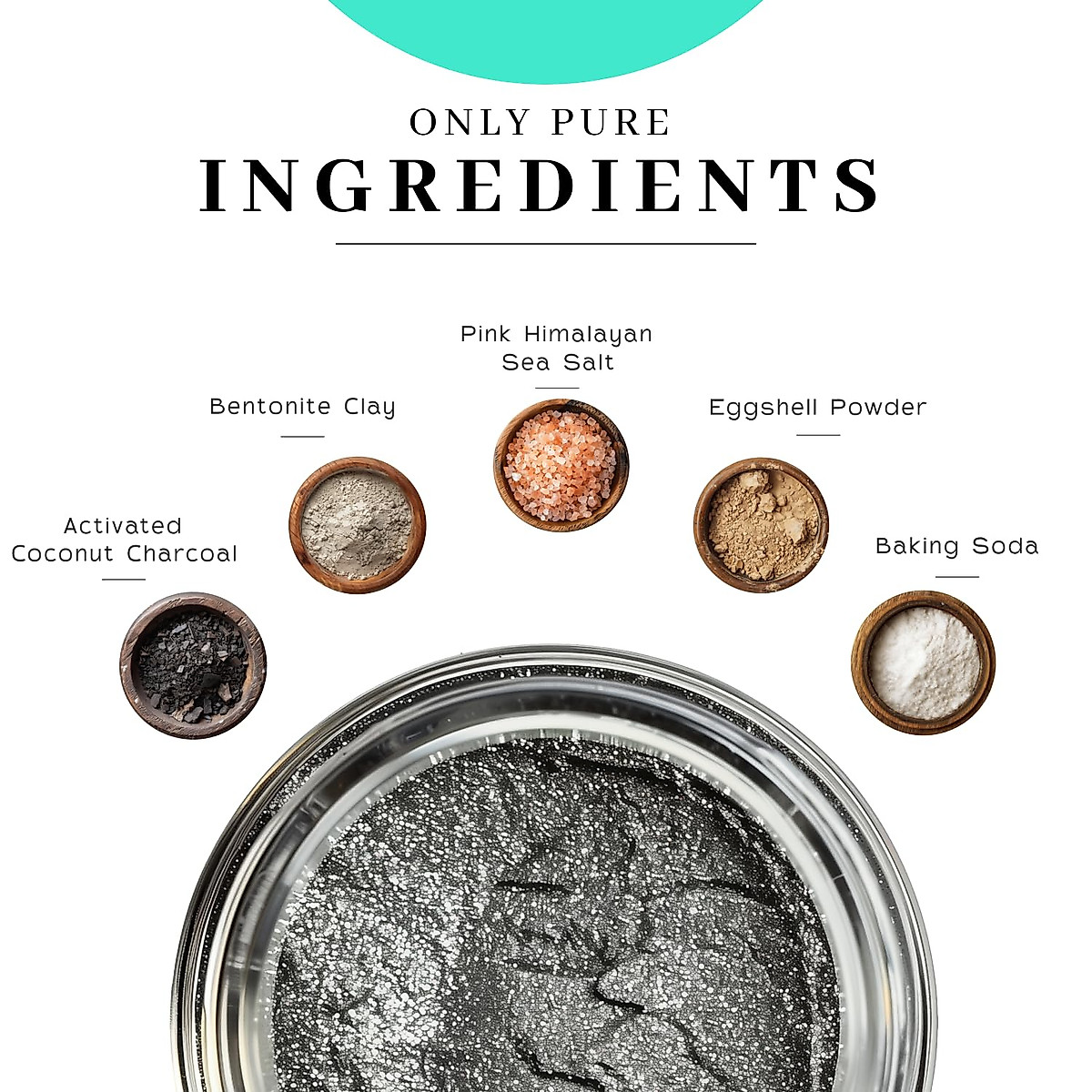 Vanman’s - Miracle Tooth Cleaning Powder Toothpaste - Fluoride-Free Whitening Tooth Powder with Coconut Charcoal, Eggshell Powder - Remineralizing Tooth Powder - 2.5 Ounce