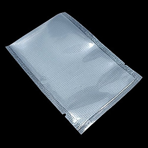 100 Pieces Vacuum Sealer Bags for Food Storage Open Top Clear Plastic Flat Pouches Bulk Food Packaging Bags with Tear Notch 2.7x3.9 inch