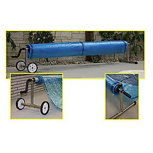 Sun2Solar 16-Foot Wide Stainless Steel Solar Cover Deluxe Reel System | Works with 800 & 1200 Series | Perfect for In-Ground Swimming Pools