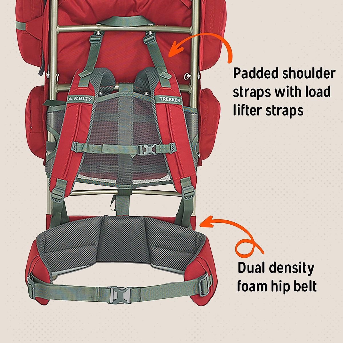 Kelty Trekker 65 Backpack, Garnet Red