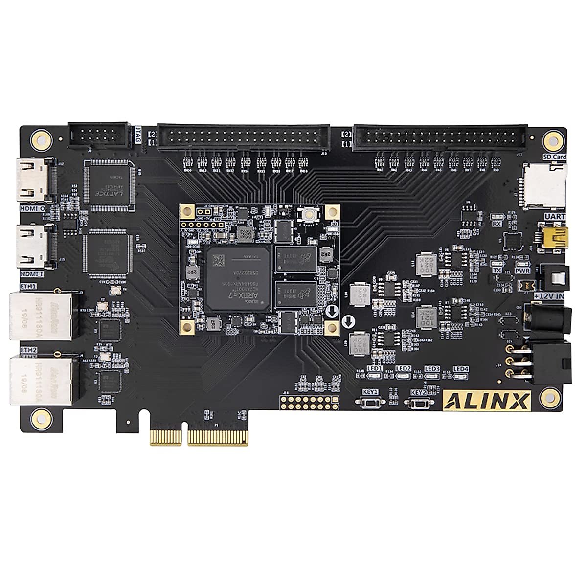 ALINX AX7103: Artix-7 XC7A100T (FPGA Development Board + USB Downloader)