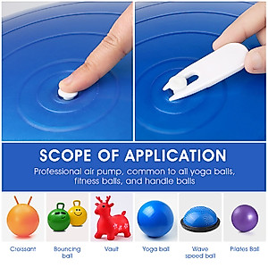 Yolev 12Pcs Yoga Ball Plug Exercise Ball Plug Exercise Ball Plug Replacement Kit Fitness Ball Plug for Fitness Exercise Ball Inflatable Bed Pool