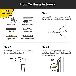 GXOBOCX Canvas Wall Art Abstract Woman Holding Face Flower on Head Illustration Modern Art Minimalist Wall Art for Living Room Bathroom Decor (Gold Framed, 12x16 inches)