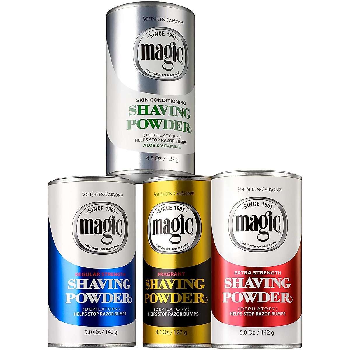 Magic Skin Conditioning Shaving Powder 4.5 oz (Pack of 4)