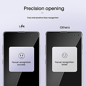 L K [3 Pack] Screen Protector for Samsung Galaxy S10 Plus, [Self Healing] [in-Display Fingerprint] HD Effect Flexible Film