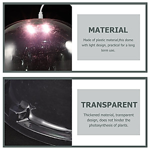 Garden Cloche Plant Protection Cover Outdoor Greenhouse Plant Cover Outdoor Plant Shelter Garden Flower Shelter Winter Plant Protector Plant Nursery Cover Bell Jar Plastic Dome