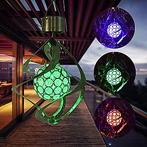 NUZYZ Solar Light Color Changing Hanging Light LED Light, Garden Lighting Landscaping Light,Solar Lights Creative Outdoor Solar Landscape Lamp for Yard Balcony,Garden Yard Balcony Decor Lamp