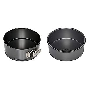 Instant Pot 5252321 Official Round Cake Pan, 7-Inch, Gray and Official Springform Pan, 7.5-Inch, Gray