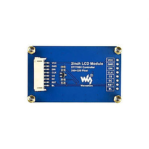 waveshare 2inch LCD Display Module IPS Screen 240×320 Resolution Onboard Driver ST7789 SPI Interface RGB, 262K Color with Examples for Raspberry Pi/Jetson Nano/STM32