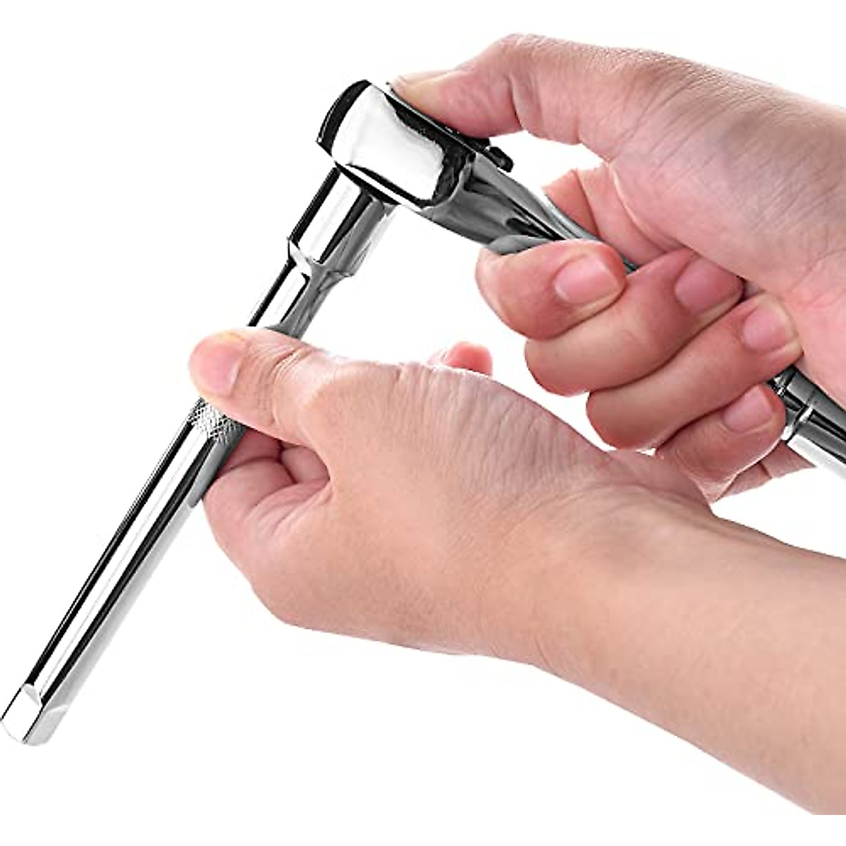 EPAuto 45 Pieces 3/8" Drive Socket Set with 72-Tooth Pear Head Ratchet