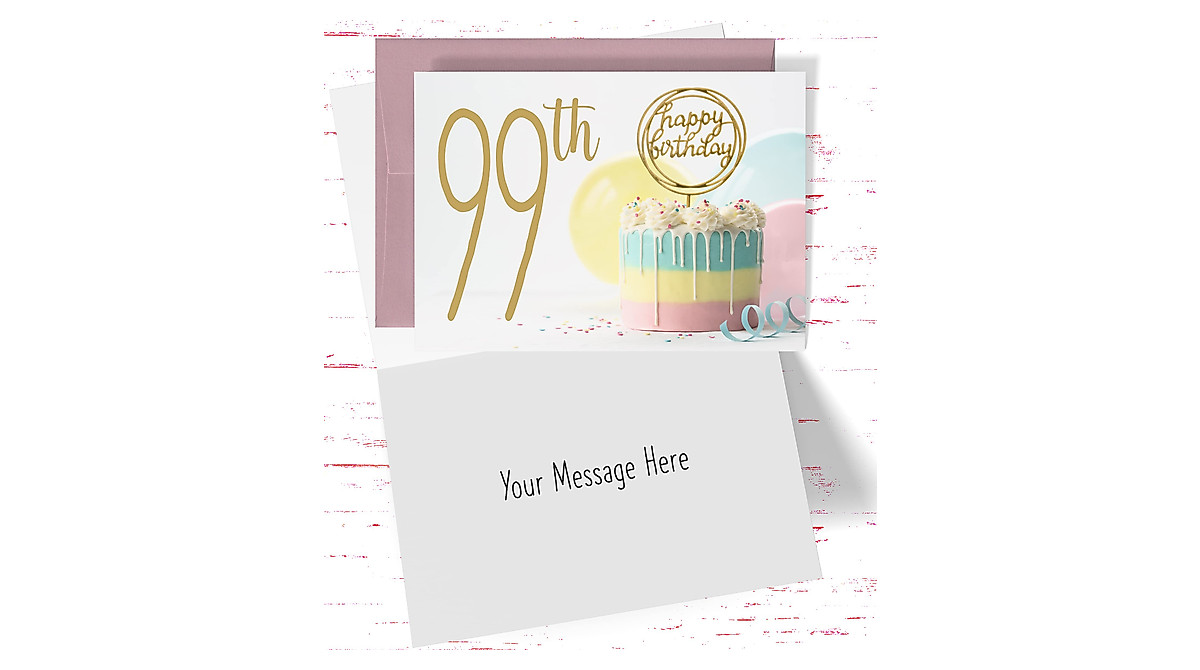 Beautiful 99th Birthday Card for Women - Customize Yours!