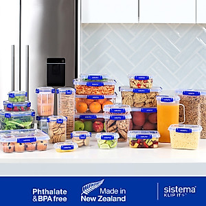Sistema KLIP IT PLUS Food Storage Container | 2.2 Litre Leak-Proof, Stackable & Airtight Fridge/Freezer Food Boxes | BPA-Free Plastic | Recyclable with TerraCycle® | 1 Count